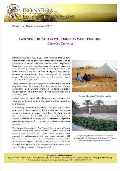 Newsletters Archive | Pro-Natura International